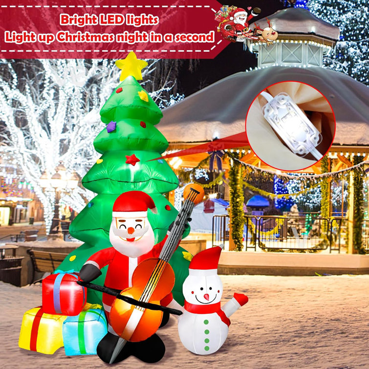 Rubbermaid 7ft Christmas Inflatables Tree Outdoor Christmas Decorations